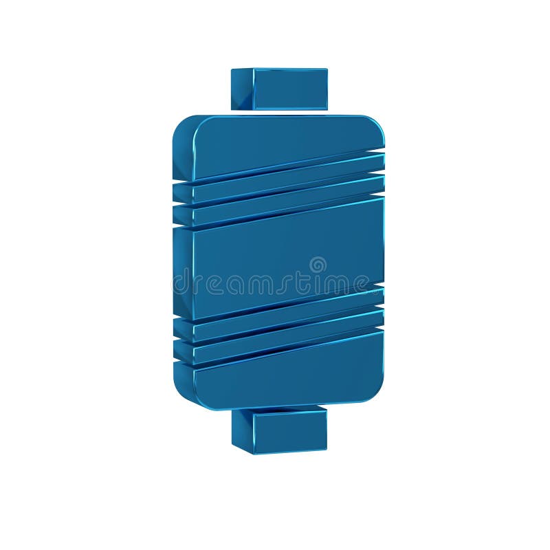 Blue Sewing Thread on Spool Icon Isolated on Transparent Background ...