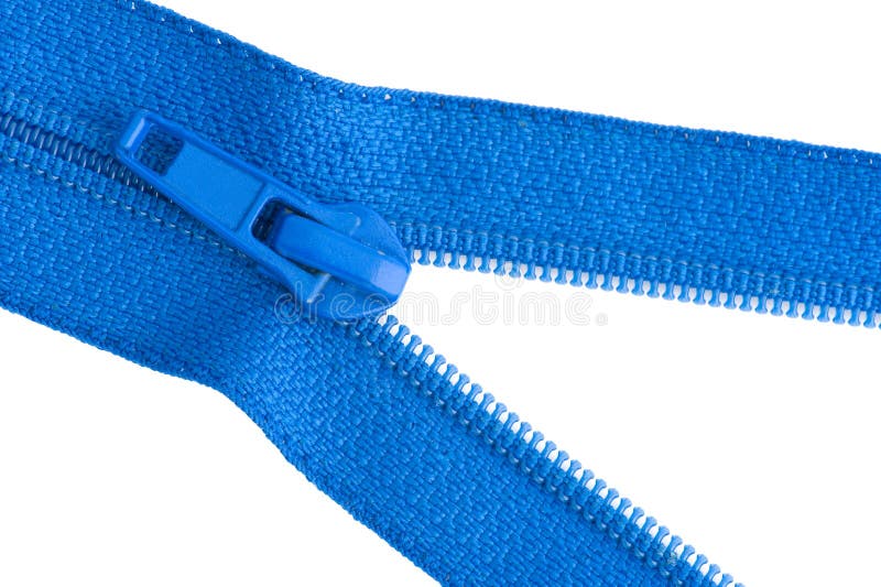 Blue sewing zipper stock image. Image of zipper, furniture - 18455133