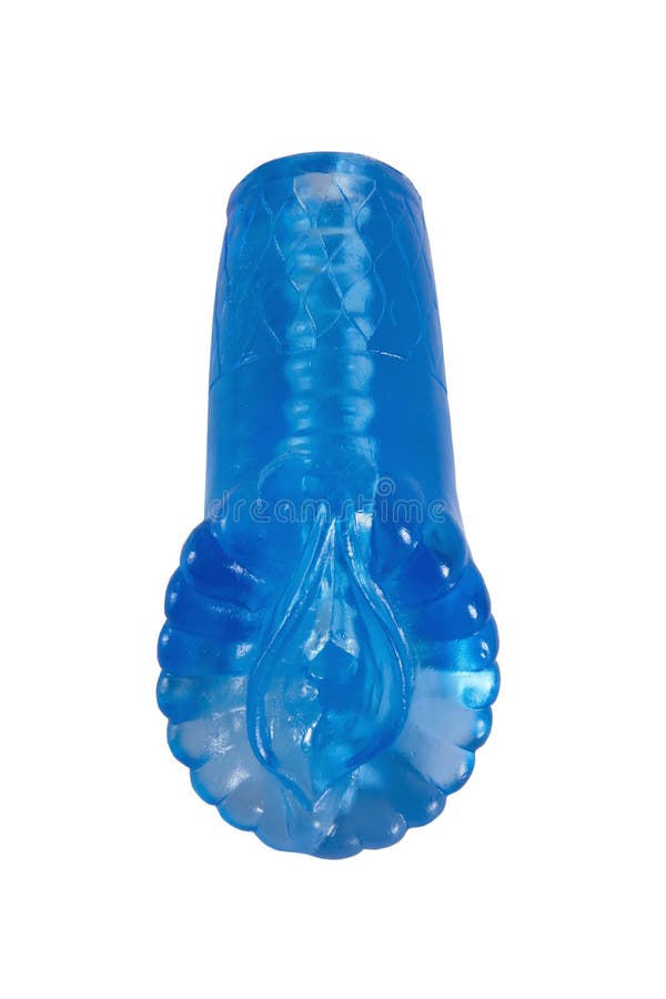 Blue Sex Toy for Man on White Stock Photo - Image of male, latex: 36165416