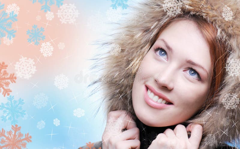 Blue winter eyes stock photo. Image of cold, human, december - 6710206