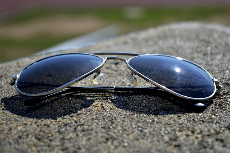 Blue Shade Sunglass stock image. Image of focus, blue - 95982325