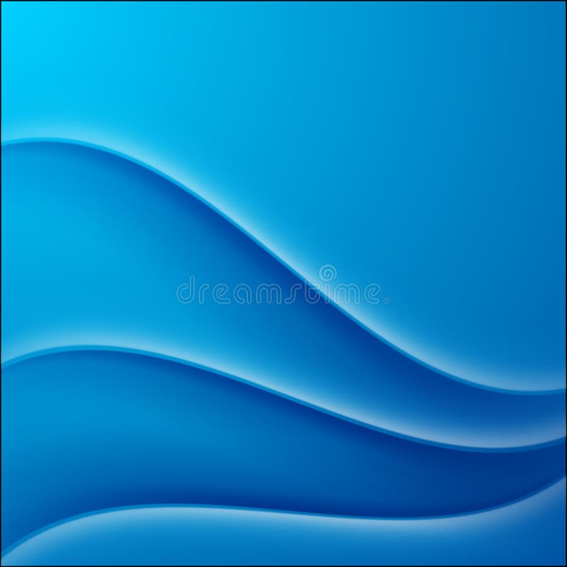 Blue Shaded Waves Abstract Vector Background Stock Vector ...