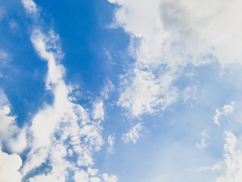 Blue Shades Windy Cloudy Sky Stock Photo - Image of cloudscape, scene ...