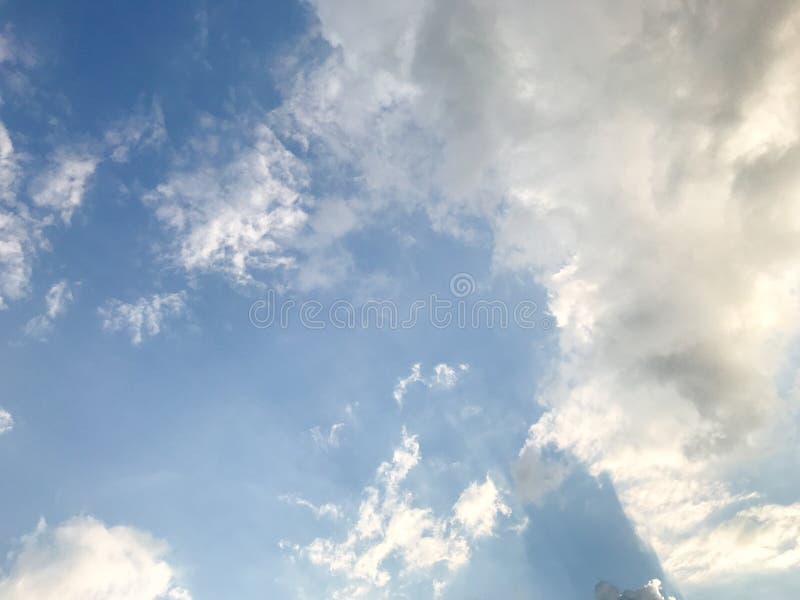 Blue shades cloudy sky stock photo. Image of space, weather - 146742736