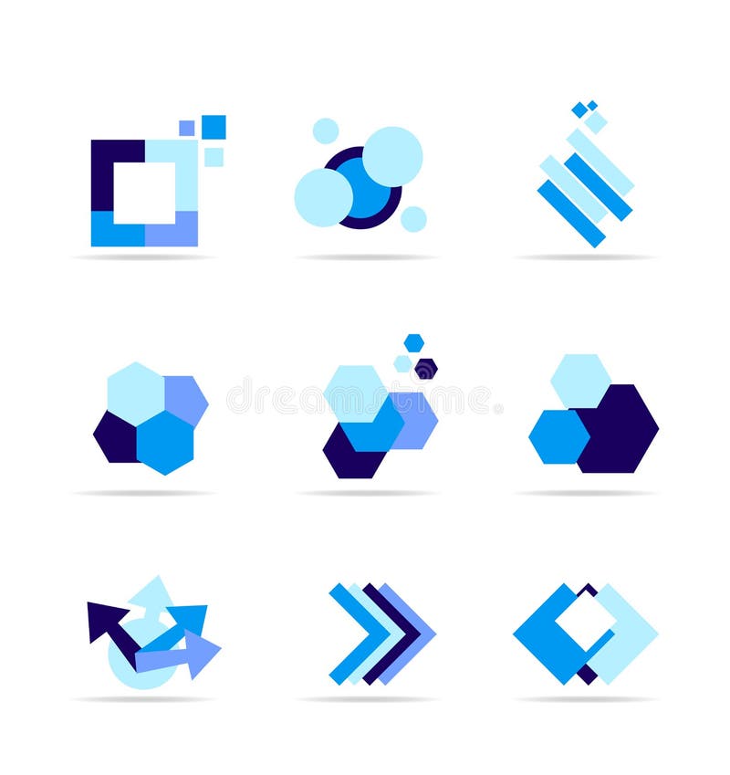 Logo of Polygon Shape. stock vector. Illustration of concept - 92279700