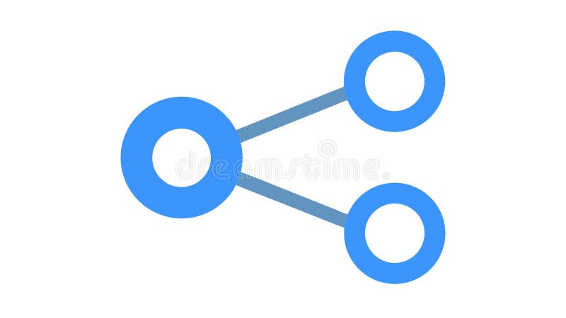 Blue Share Icon, Representing Sharing Content or Social Media, Vector ...