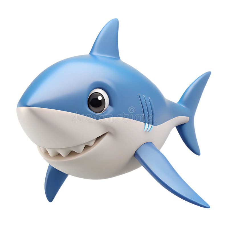Happy Shark Emoji Ai Generated Stock Illustrations – 16 Happy Shark ...