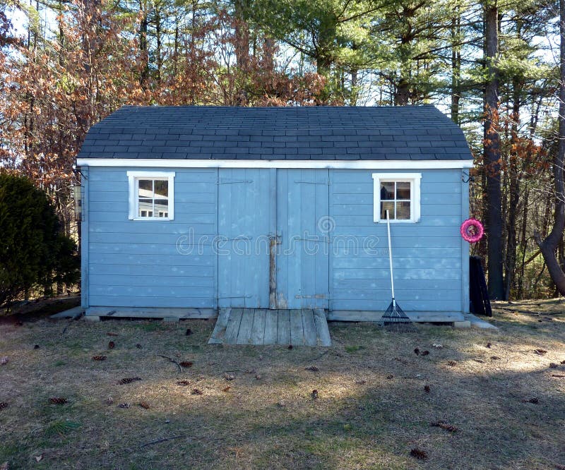 Blue shed door stock photo. Image of secret, front, mysterious - 1342416