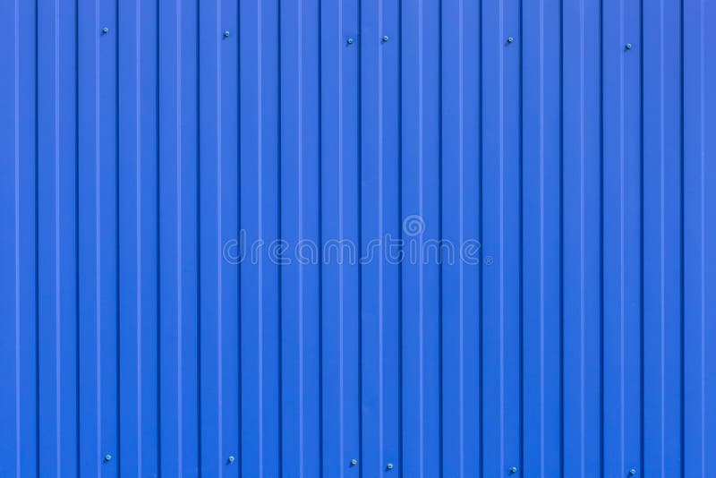 Blue Sheet Metal Plates Iron Fence Texture Background Stock Photo ...