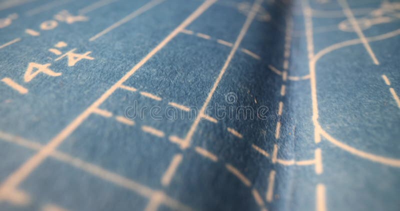 Blue Sheet of Paper with Mathematical Formulas and Geometry Stock Video ...