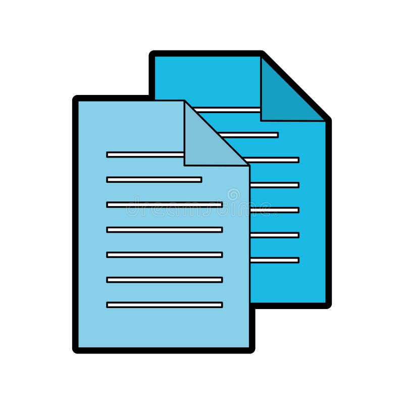 Blue sheet of paper stock vector. Illustration of page - 93593631