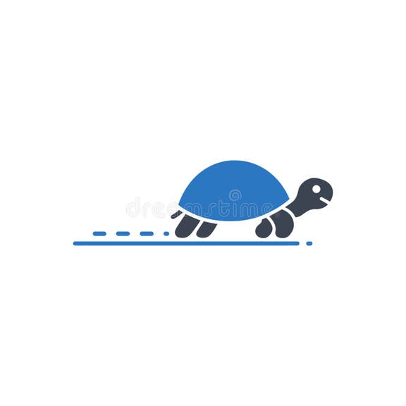 Blue Shell Turtle Icon stock vector. Illustration of shell - 384694982