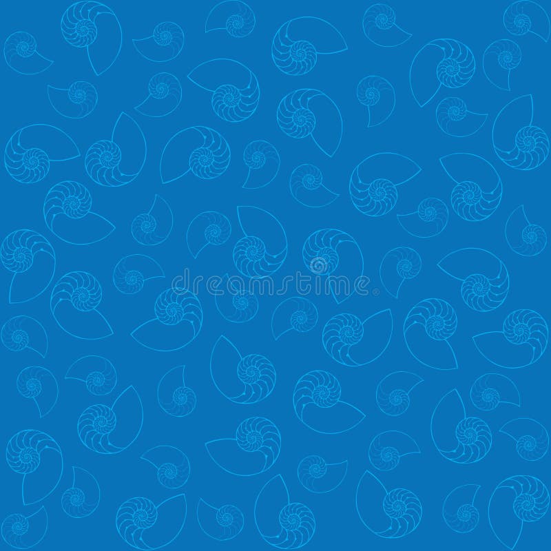 Blue shells stock vector. Illustration of development - 8618489