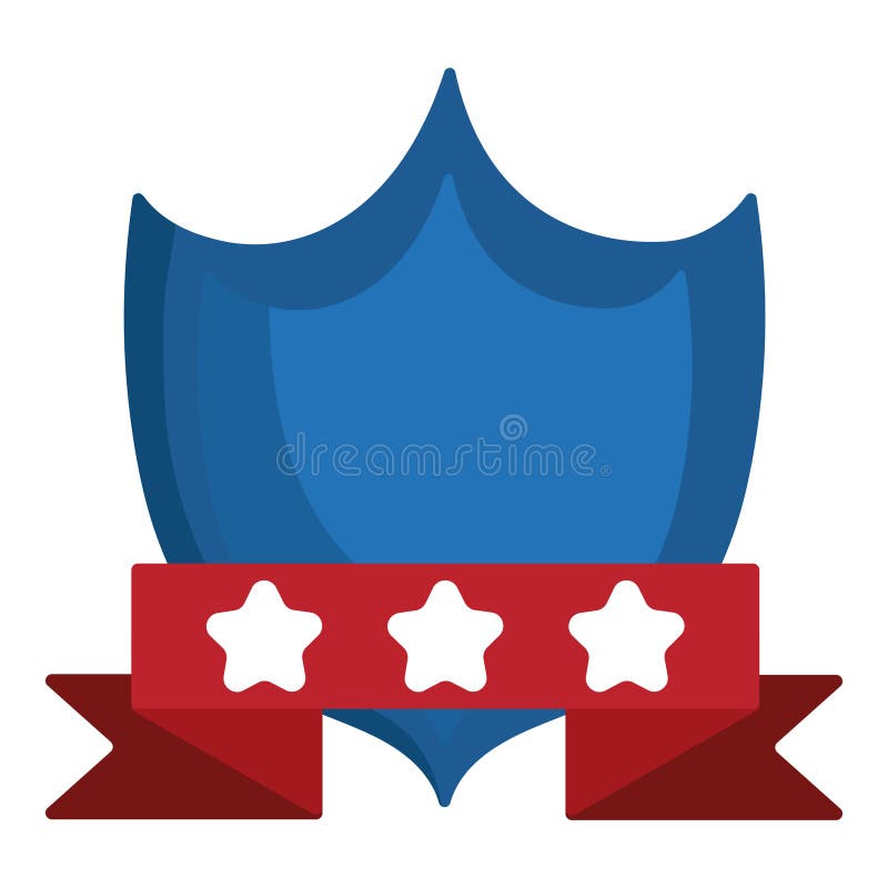 Blue shield banner stock vector. Illustration of protection - 219864406