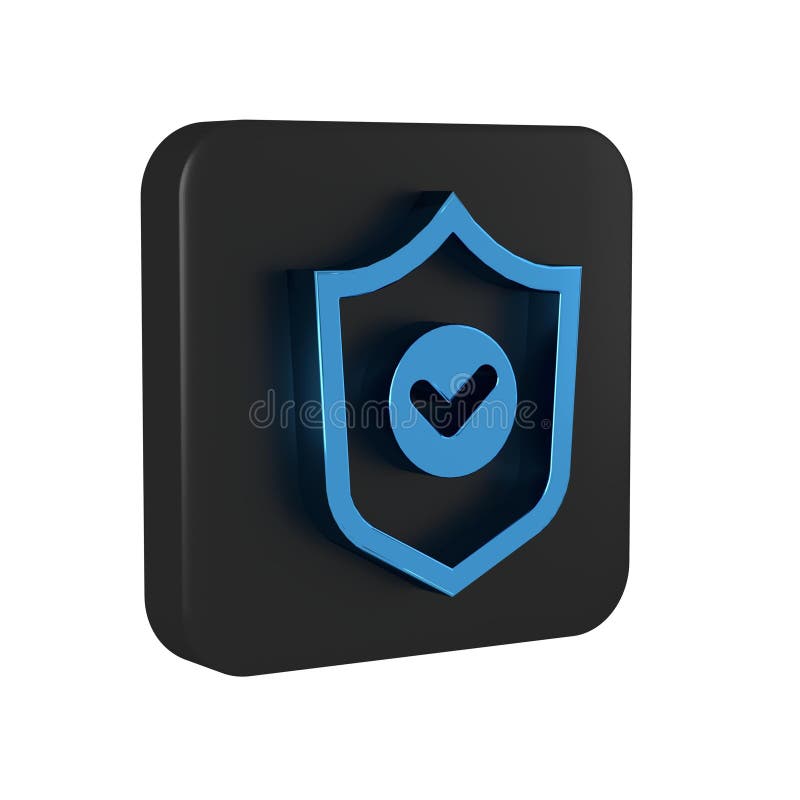 Blue Shield with Check Mark Icon Isolated on Transparent Background ... Blue Shield with Check Mark Icon Isolated on Transparent Background ...