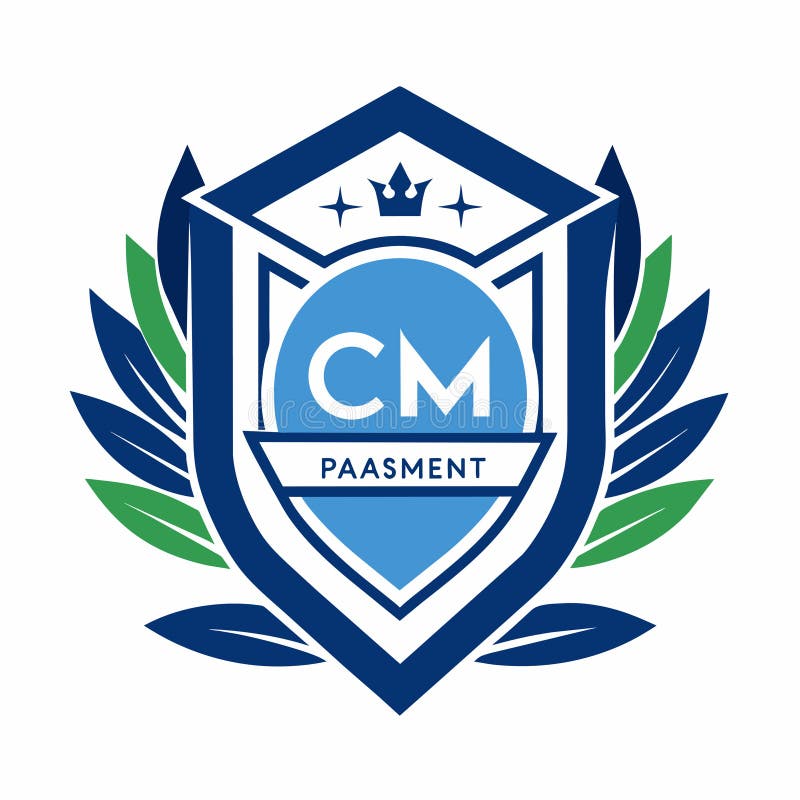 A Blue Shield Featuring a Crown on Top, Symbolizing Royalty and ...