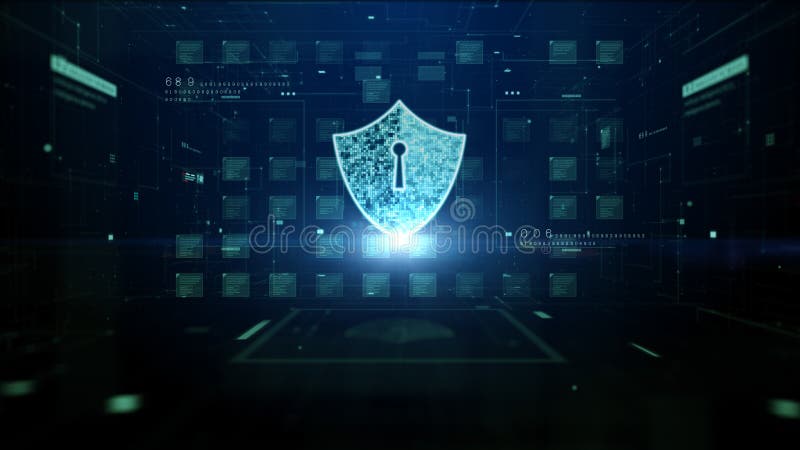 Blue Shield Icon Cyber Security, Digital Data Network Protection ... Blue Shield Icon Cyber Security, Digital Data Network Protection ...
