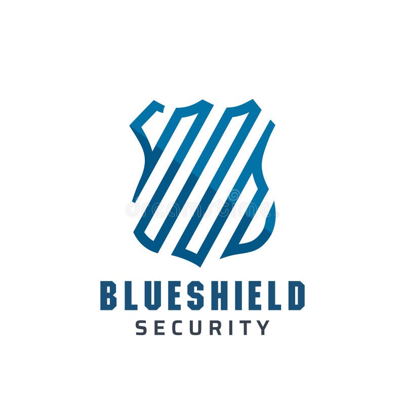 Blue Shield Security Logo Design Stock Vector - Illustration of privacy ...