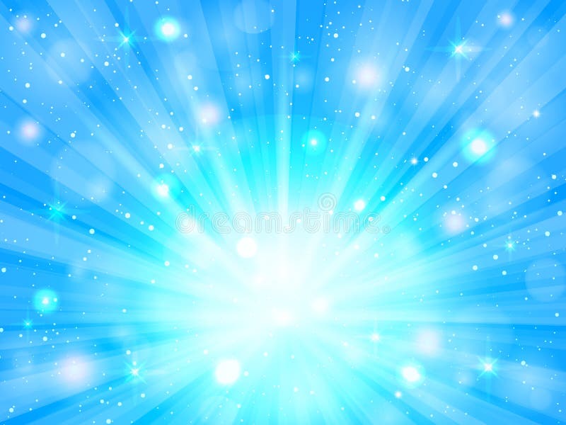 Blue shine rays burst stock vector. Illustration of shiny - 140957163