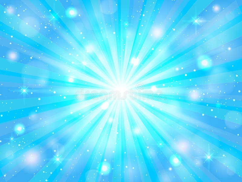 Blue shine rays burst stock vector. Illustration of shiny - 140957163