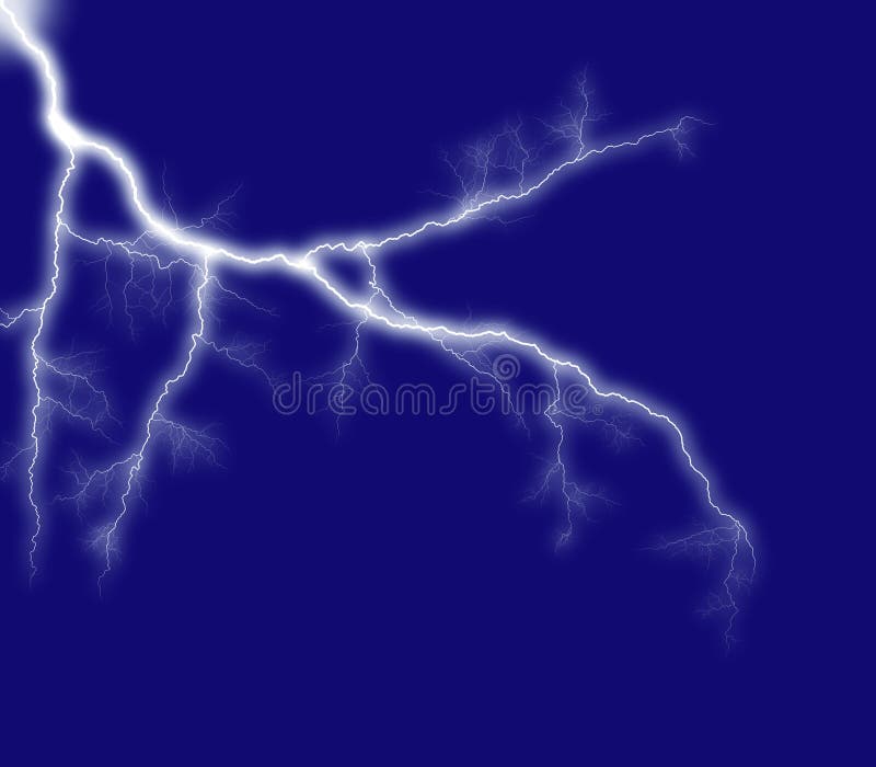 Lightning - big bolt stock illustration. Illustration of danger - 584619