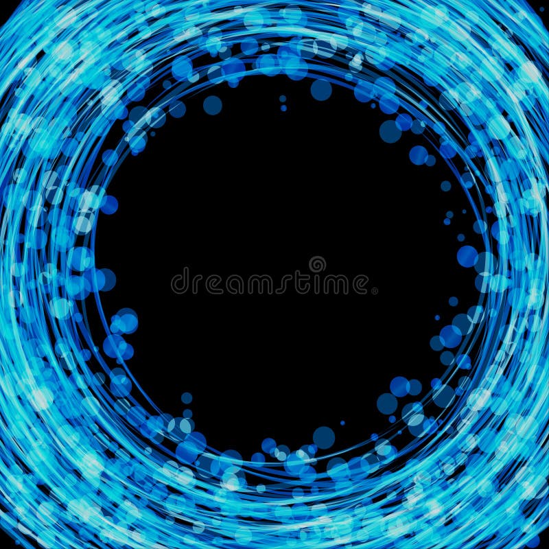 Blue Shining Ring with Bokeh Effect Vector Hank Stock Vector ...