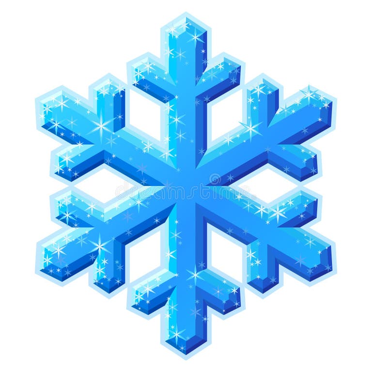 Blue Shining Snowflake Crystal Stock Illustrations – 665 Blue Shining ...