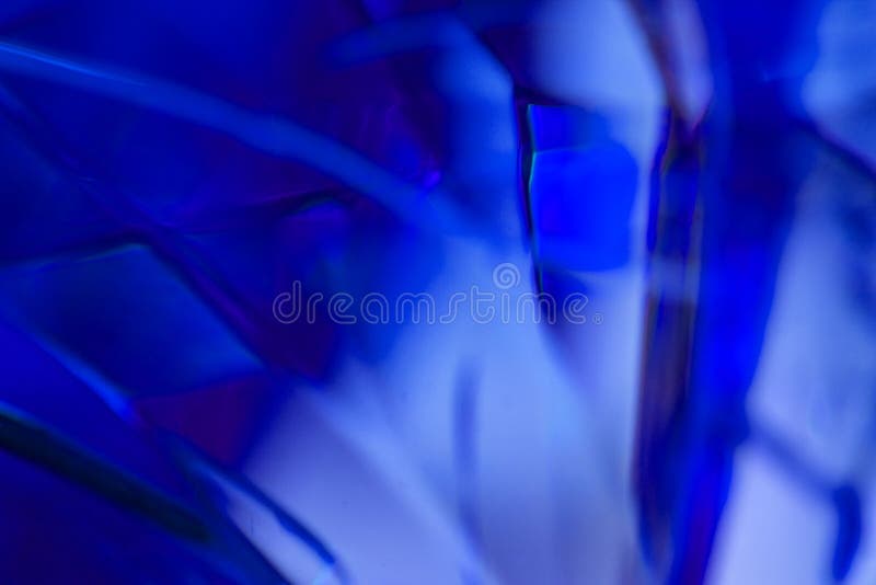 Blue, Shiny, and Abstract Glass Captured in a Blurry Photo with a ...