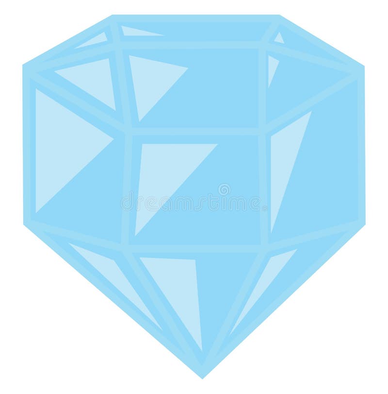 A Blue Diamond, Vector or Color Illustration Stock Vector ...