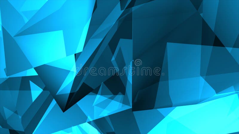 Blue Shiny Polygonal Triangles Background Loop Modern Colorful Backdrop ...