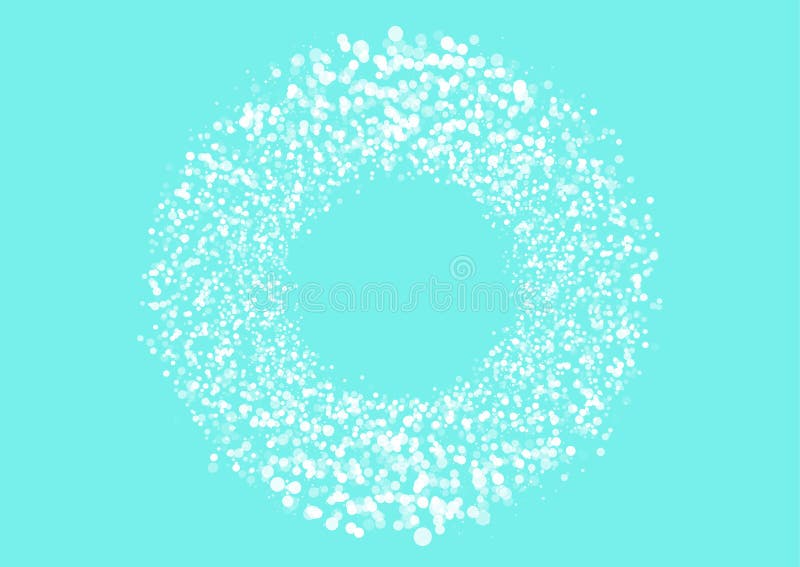 Blue Shiny Sparkling Bokeh Particles Round Element Abstract Background ...