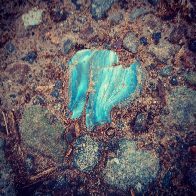 Blue shiny stone stock photo. Image of geology, reflection - 215769966