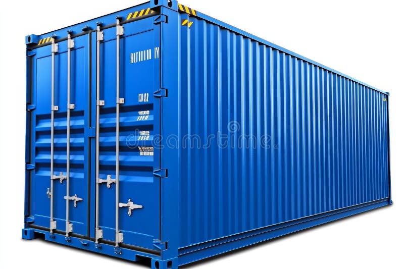 Shipping Container Side Front View
