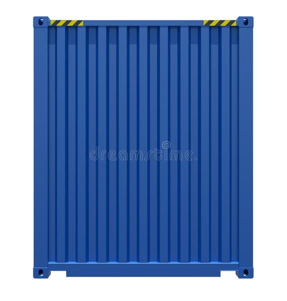 Blue shipping container stock image. Image of cargo, crate - 80065663