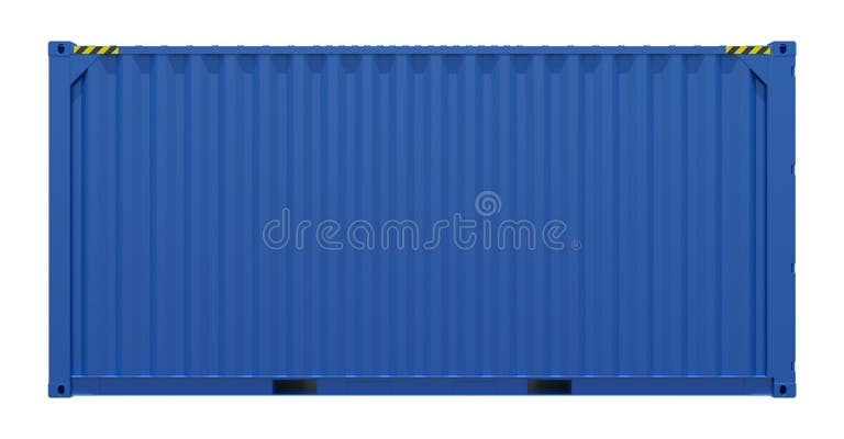 Blue shipping container stock image. Image of heavy, lock - 80065795