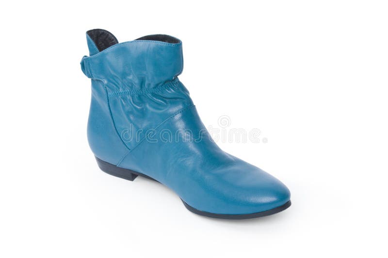 Blue shoe stock photo. Image of contemporary, shoe, skin - 24216698