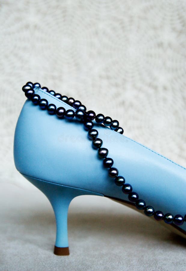 Blue shoe stock photo. Image of retail, elegance, accessories - 470194