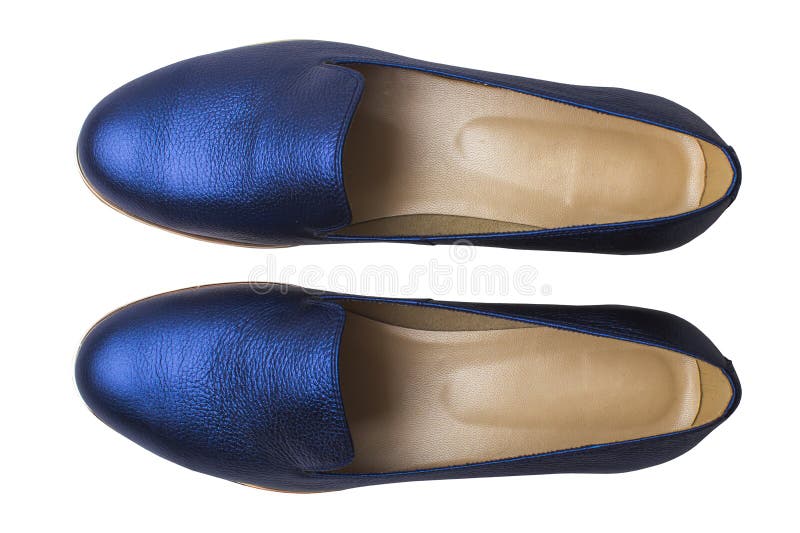 Blue Shoes on White Background. Stock Photo - Image of isolate, shoes ...