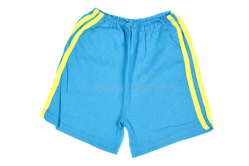 Blue Athletic Shorts stock photo. Image of garment, clothing - 13180224