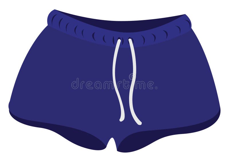 Blue Shorts, Illustration, Vector Stock Vector - Illustration of male ...