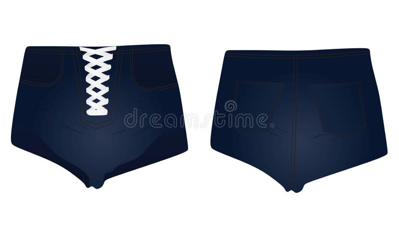 Jeans Front and Back View stock vector. Illustration of trousers - 50922674