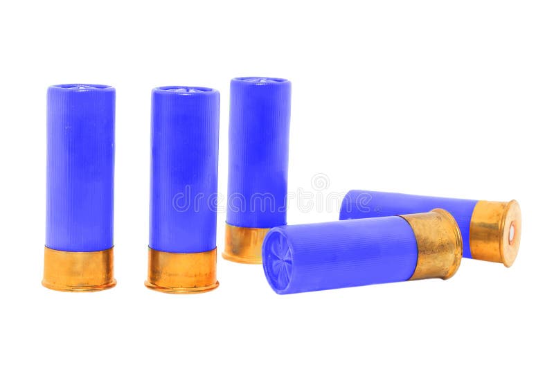 Blue shotgun stock photo. Image of caliber, copper, isolated - 33497712