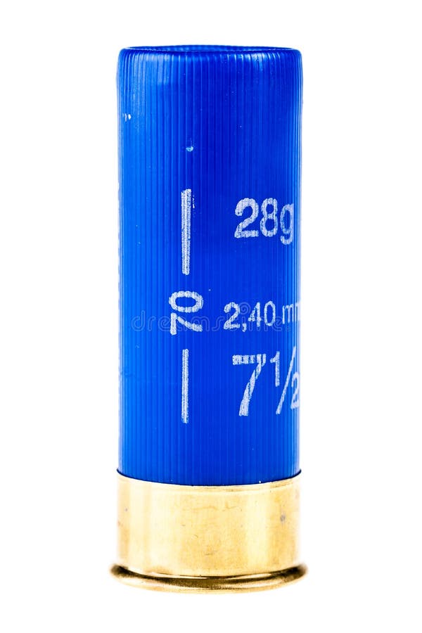 Blue shotgun shell stock photo. Image of military, shot - 33497772