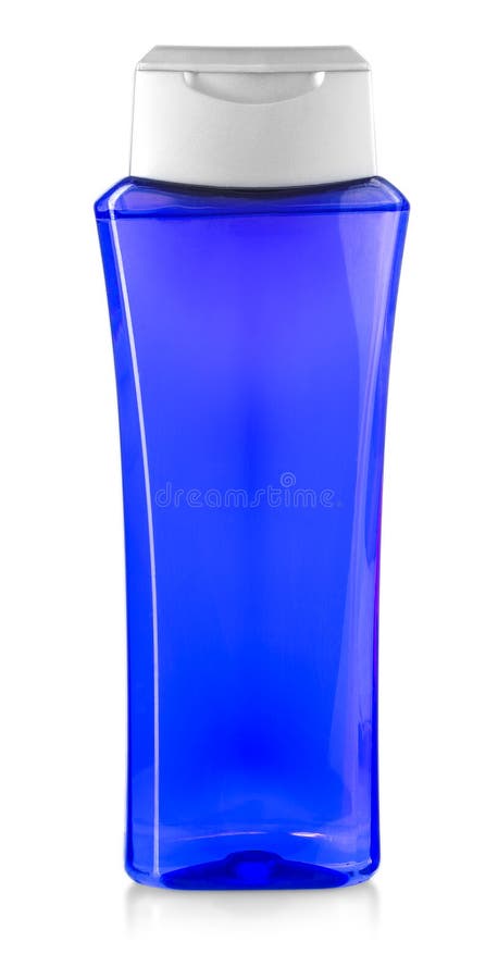 Blue Shower Gel Bottle Isolated on White Stock Image - Image of care ...