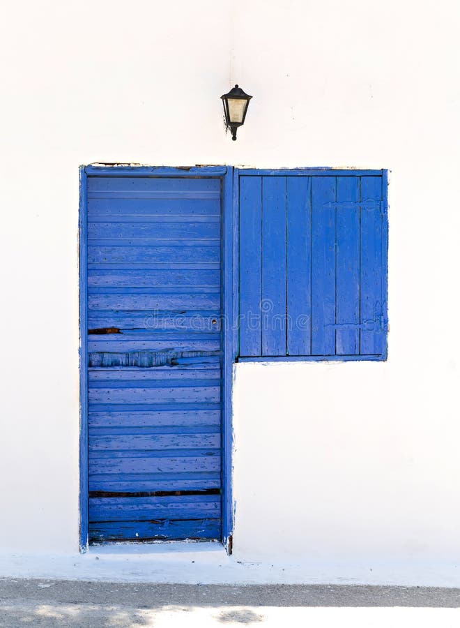 Blue shutters and door stock image. Image of summertime - 76299297
