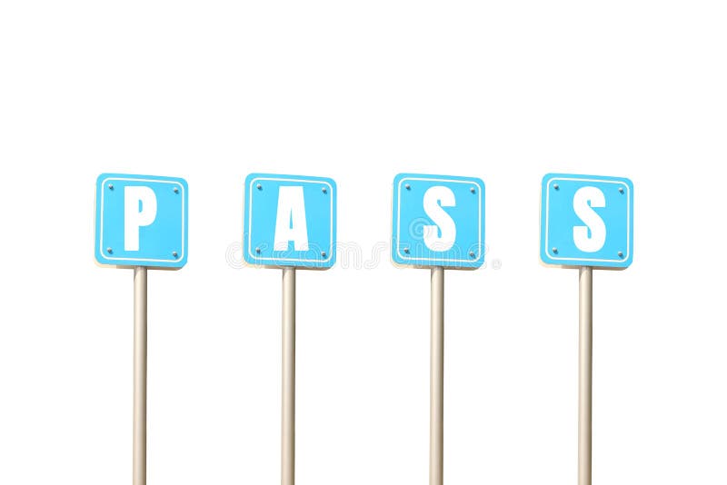 PASS Text on Black Yellow Vintage Lines Stamp Stock Illustration ...