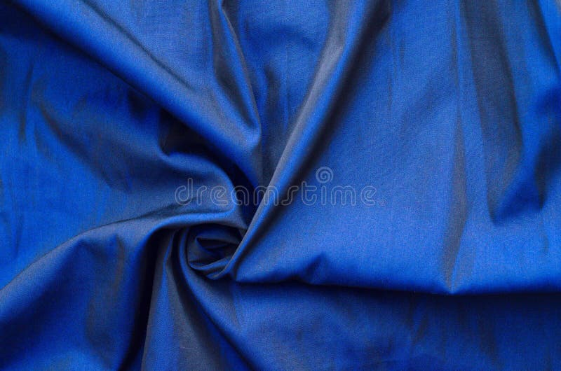 Blue silk stock image. Image of drapery, fashion, curve - 19593455