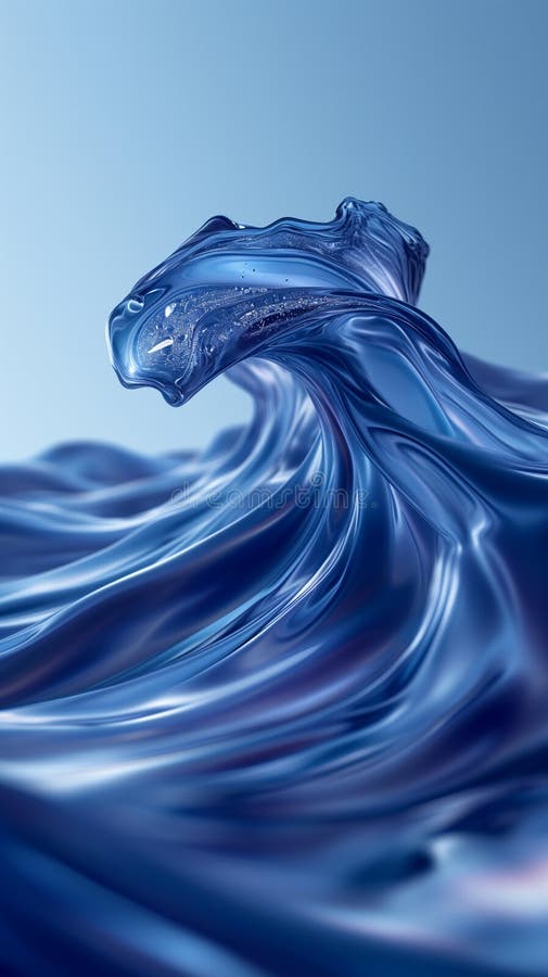 Blue Silk Background, Abstract Rainbow Gradient Background Stock Image ...