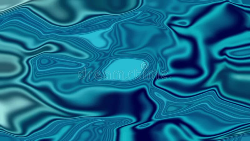 Blue Silk Liquid Wave Flowing Background. Looping Smooth Animation ...