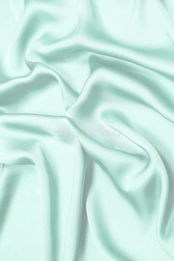 Blue Silk or Satin Luxury Fabric Texture. Top View Stock Photo - Image ...